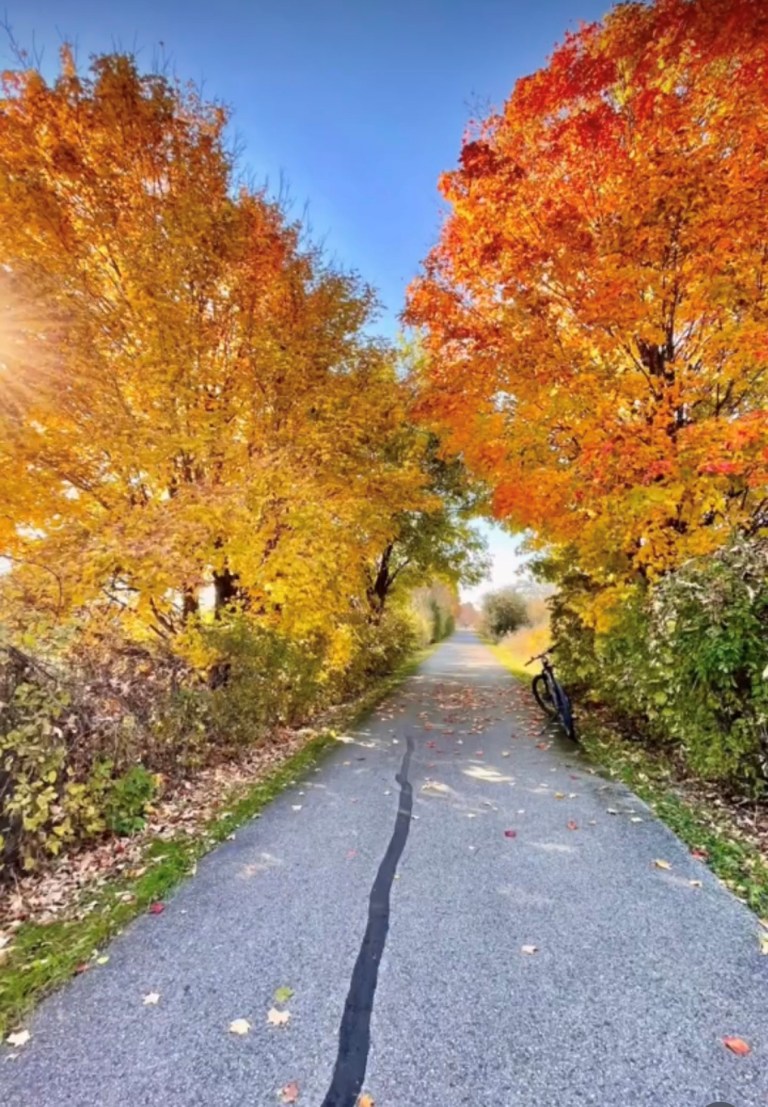 A Fall Colour Bike Ride on the TH&B Rail Trail – Uncommonly Grand